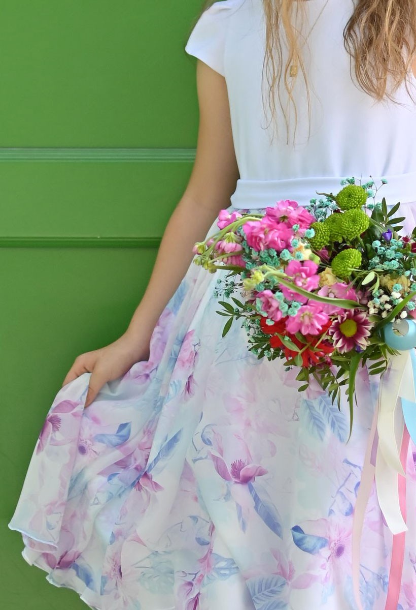 BARBIE BZ-180 Floral Formal Dress – Leanaí Athlone