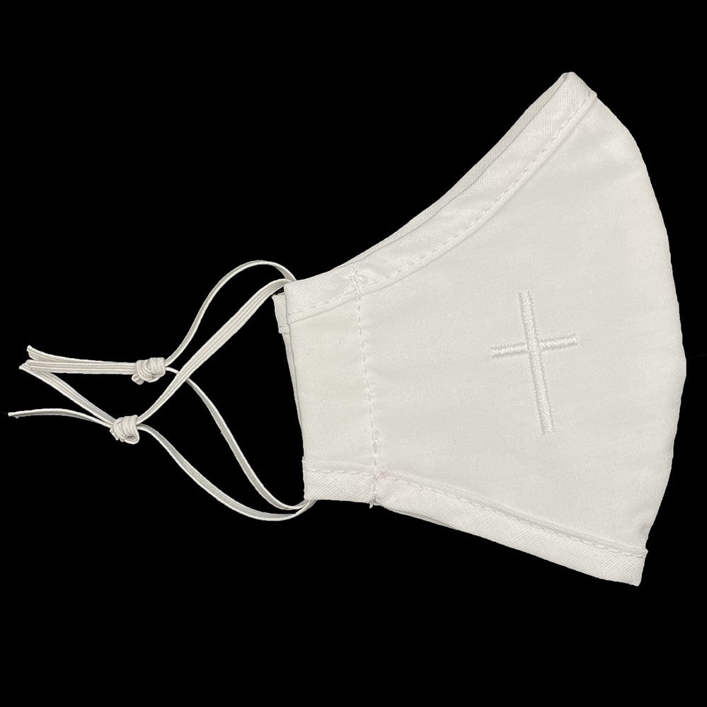 SALE CM3 White Mask with Cross (kids size) – Leanaí Athlone